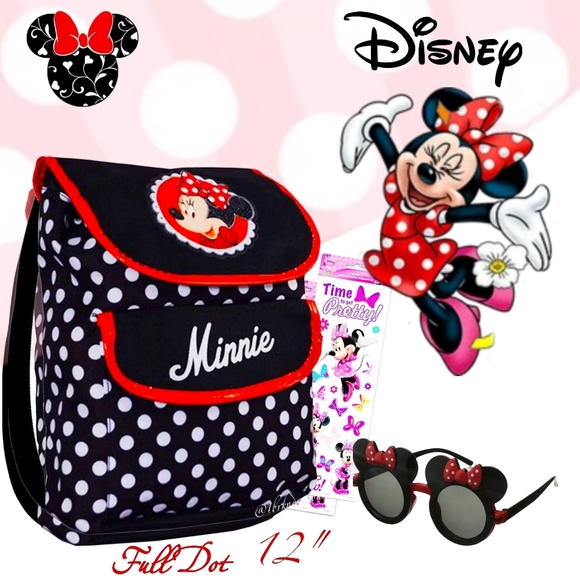 Disney | Accessories | Nwt Minnie Mouse Backpack Setdisney Girls Minnie ...